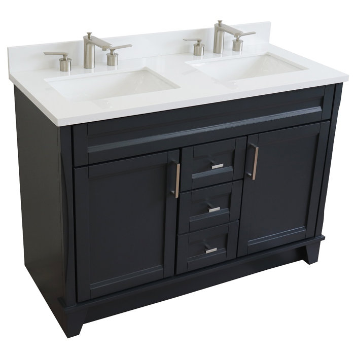 Wildon Home® Bucci 49 Free Standing Double Bathroom Vanity With